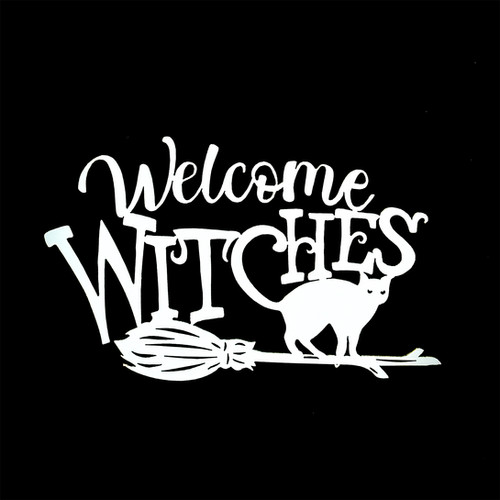 Beautiful Words Welcome Witches Laser Cut Chipboard | reneabouquets