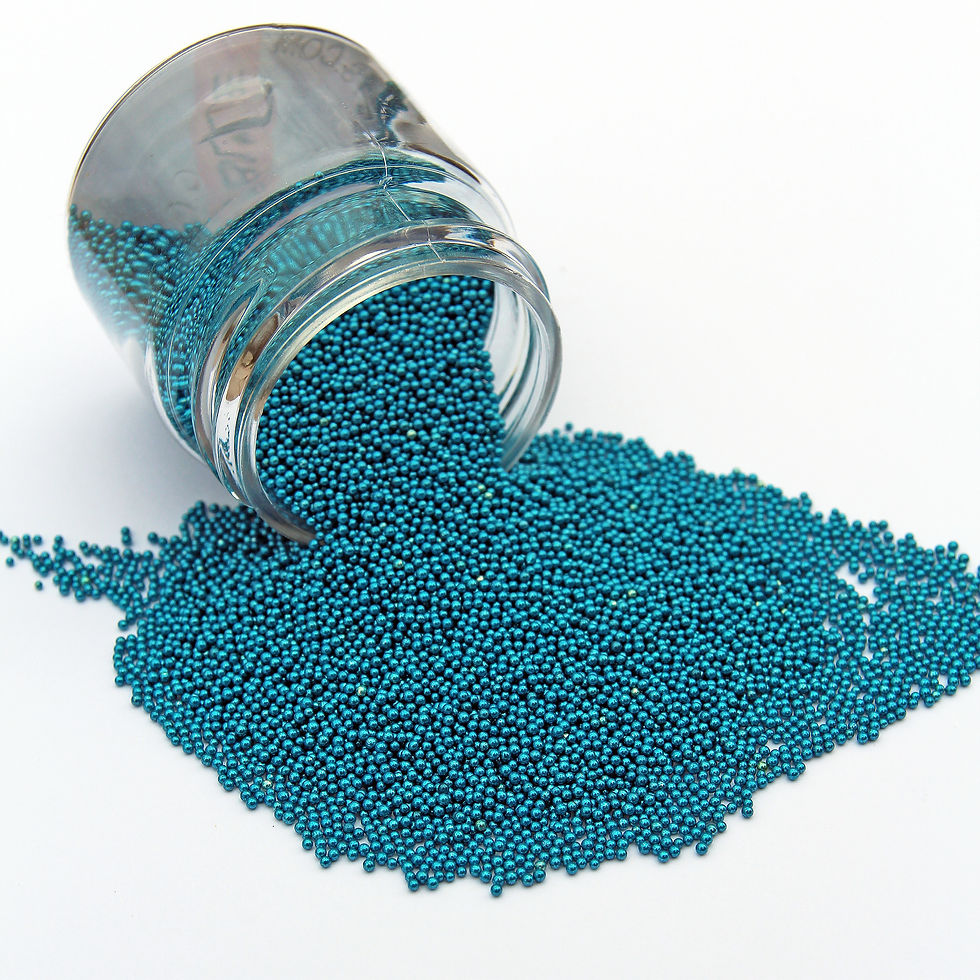 1 Ounce No Hole Royal Blue Glass Microbeads | reneabouquets