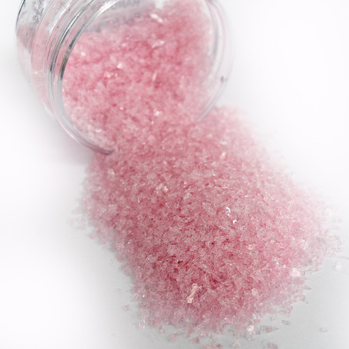 .5 Ounce Hand Tinted Pale Pink Gawdie Girl Chunky Glitter Glass ...