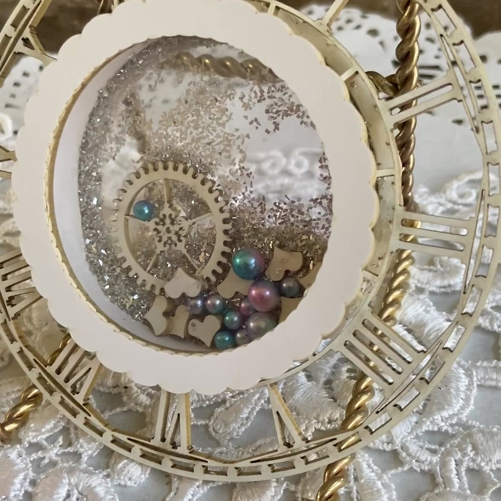 Beautiful Box Clock Shaker Box Chipboard DIY Kit | reneabouquets