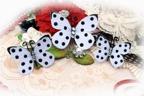 Polka Dots & Bling Butterflies | reneabouquets