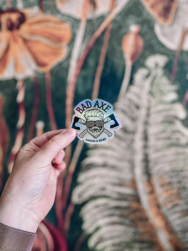 Bad Axe Logo Sticker - 3" Pixie Dust | Anna Fury Author