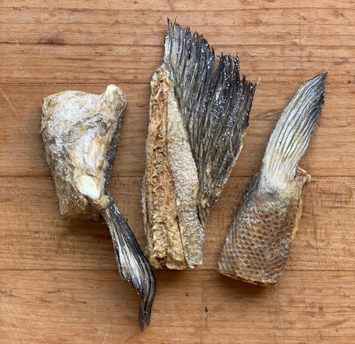 Freeze Dried Raw Meaty Salmon Fins - Snack Pack | piggybacktreats