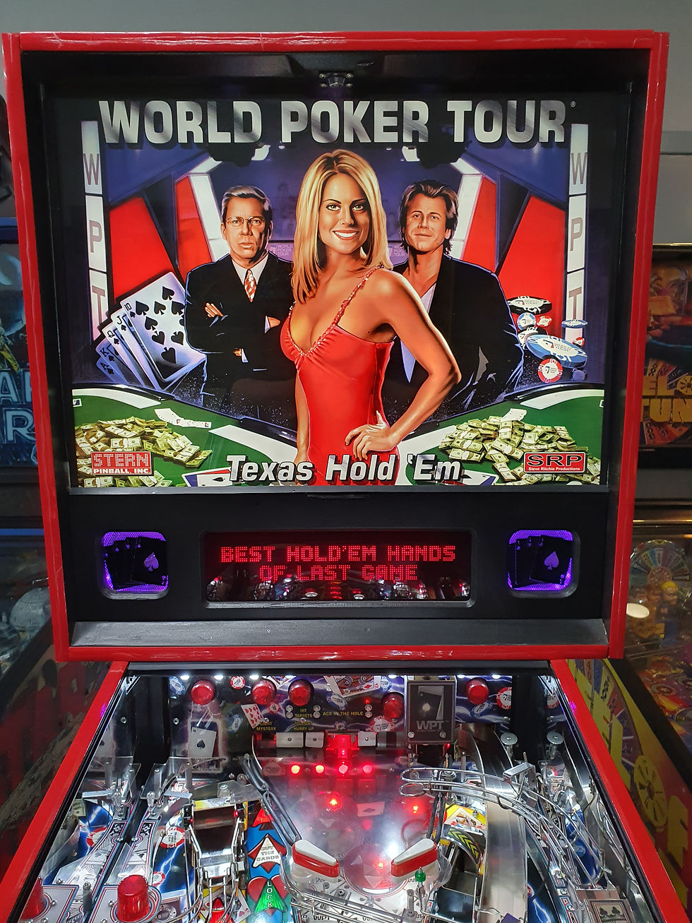 WORLD POKER TOUR PINBALL MACHINE | Amusement Worx