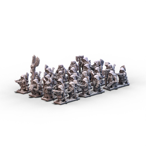 Dwarves | Dwarf Crossbows Unit 2 | 10mm/15mm | Wargamer Minis