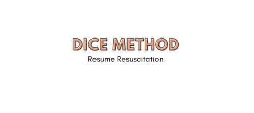 DICE Method for Improving Your Resume Infographic | Resume Writing Servi