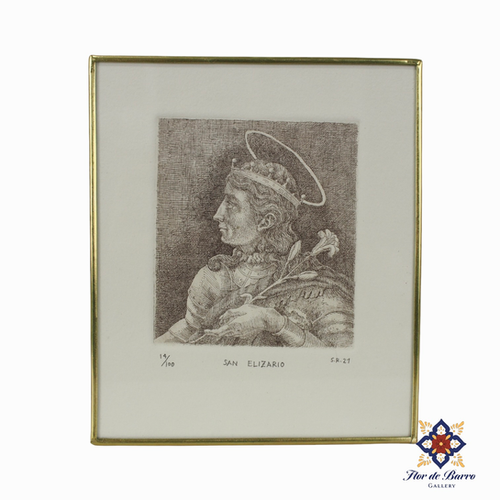 Sergio Rodríguez | San Elizario | Saint Elzéar of Sabran | Etching ...