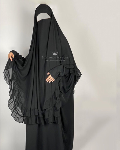 The black swan - Ruffle Khimar | muslimahkouture| https://static ...