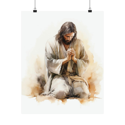 Be Still and Pray, Jesus Christ, Spiritual, Poster Wall Art ...