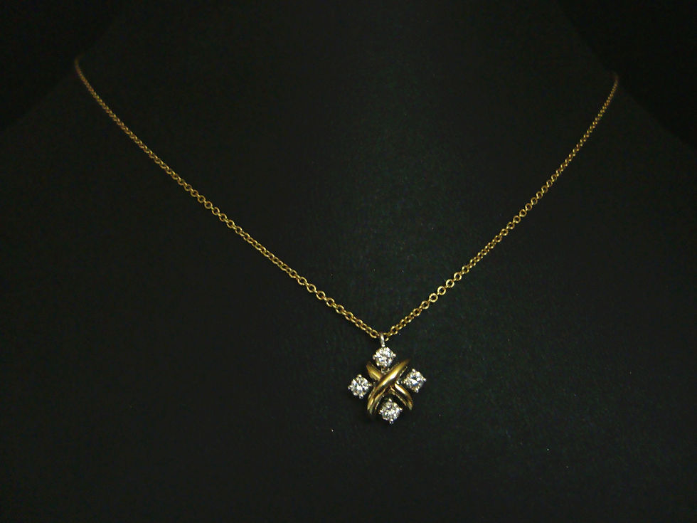 18K GOLD DIA NECKLACE 4/60P | Heng Seng Pawnshop