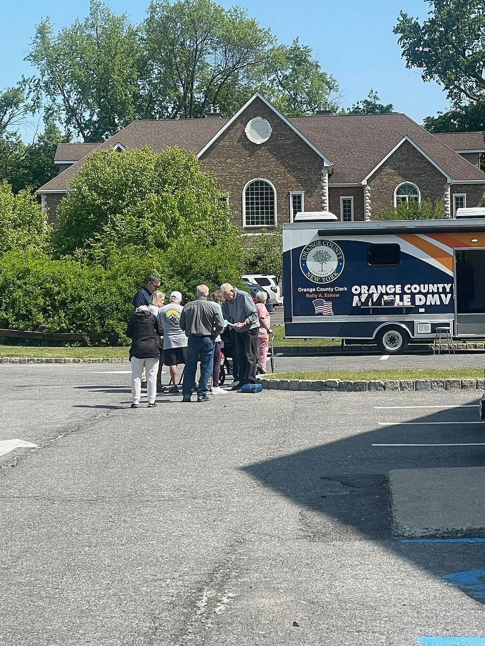 DMV Mobil Unit Is Parked and Ready in the Village of Washingtonville 1 ...