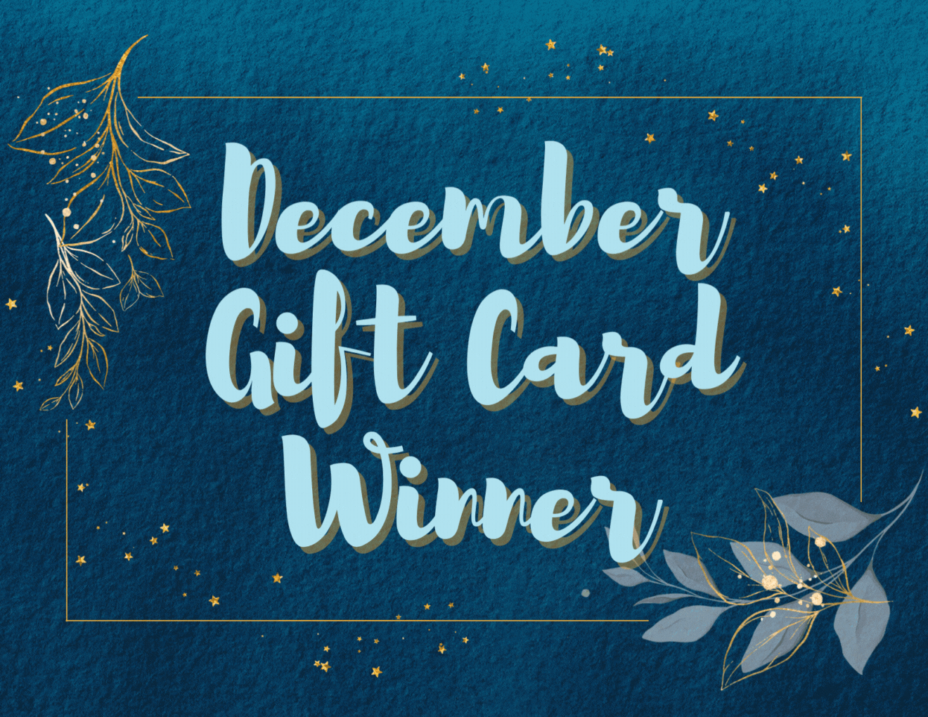 Congrats to Our December Gift Card Winner! Find Out Who Won and How You ...
