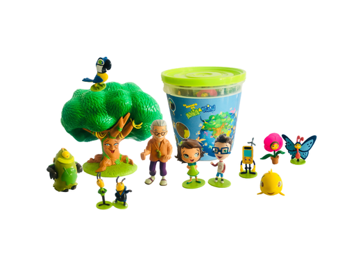 Kit of 12 collectible dolls "The world of Ania and Kin" | ANIA ORG