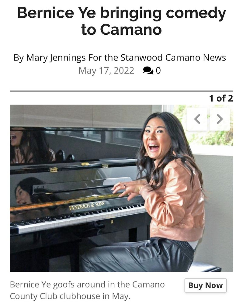 2022-05-17 Bernice Ye bringing comedy to Camano