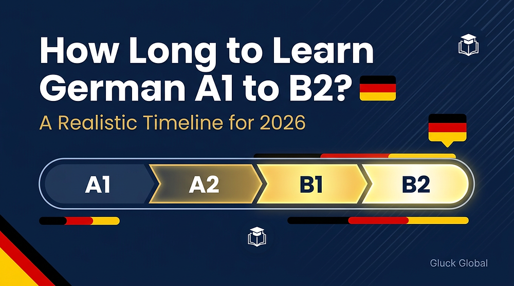 How Long to Learn German A1 to B2? A Realistic Timeline for 2026