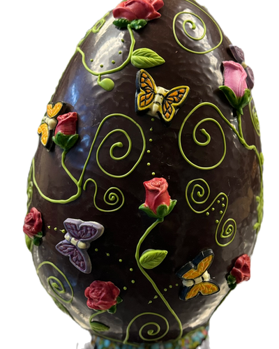 Giant Handcrafted Gourmet Chocolate Easter Egg Filled With Chocolate ...