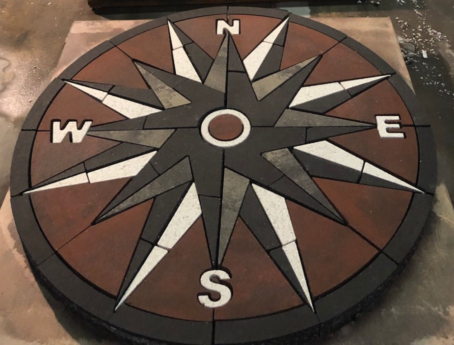 A Week in the Life: Building Outdoor Living Compass Rose Paver Designs