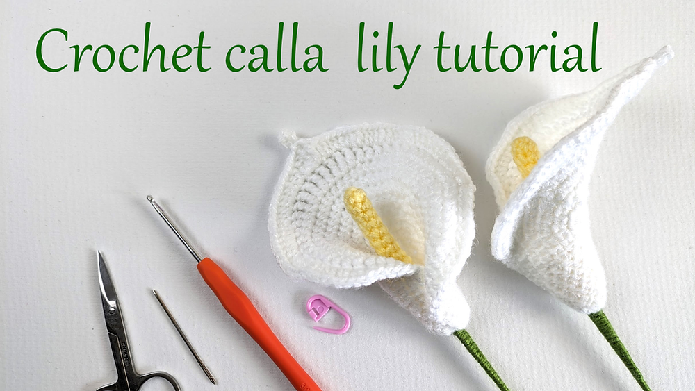 Crochet Calla lily- free pattern