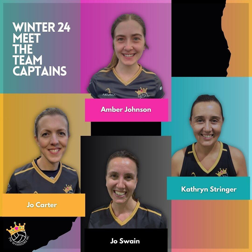 Meet the Warrior Captains for TW Netball Winter League 24/25