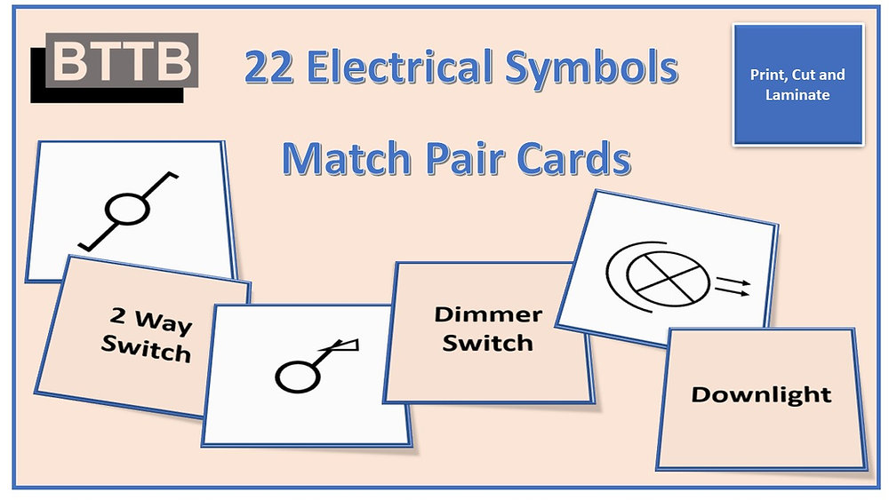 Electrical Symbols - Match Pair Cards