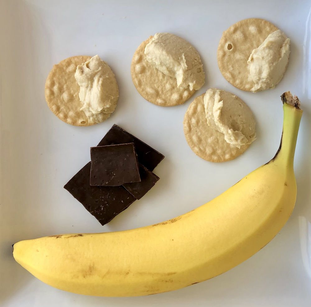 Snack time - with chocolate! Healthy snack ideas for to nourish in a hurry.