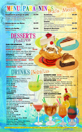Fiesta Garibaldi MENU | Fiesta Garibaldi