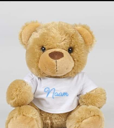 Beertje met bedrukt t-shirt | www.trendsatwork.be