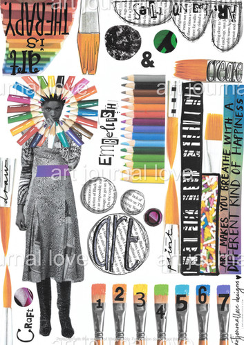 Collage essentials 1- Art therapy | Art Journal Love