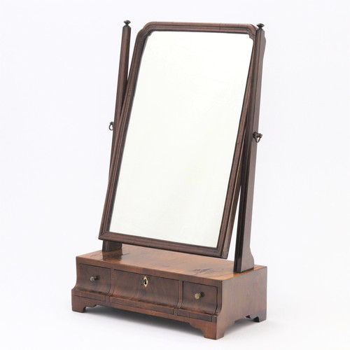 Georgian Burr Walnut Dressing Table / Toilet Mirror c1760 | Antique Ethos