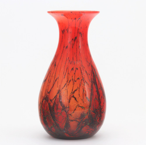 Large WMF Art Deco Ikora Glass Vase by Karl Weidmann c1935 | Antique Ethos