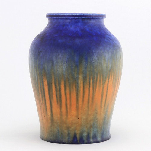 Arts & Crafts Ruskin Pottery Crystalline Drip-Glazed Vase 1930 ...