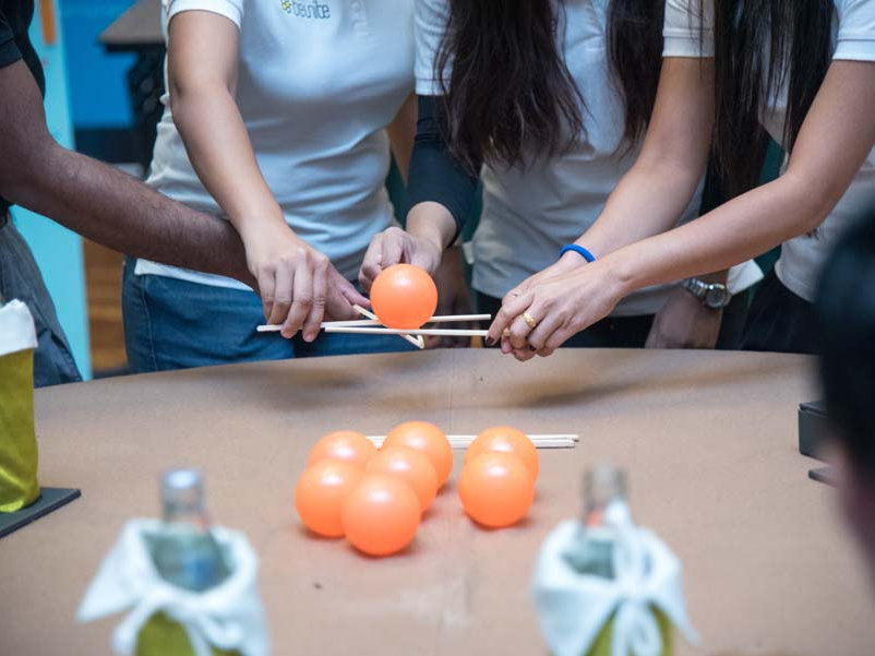 Chopsticks relay team building Bangkok | team activities BKK | Beunite