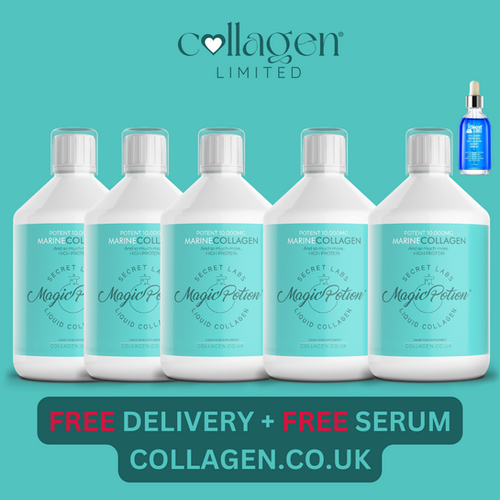 Magic Potion® Liquid Marine Collagen Peptides Shot (5 Bottles) 500ml ...