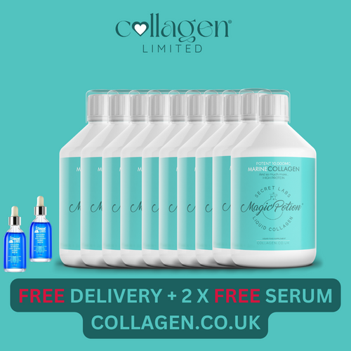Magic Potion® Liquid Marine Collagen Peptides Shot (10 Bottles) 500ml ...