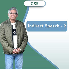Indirect Speech | Dr. Arif Javed