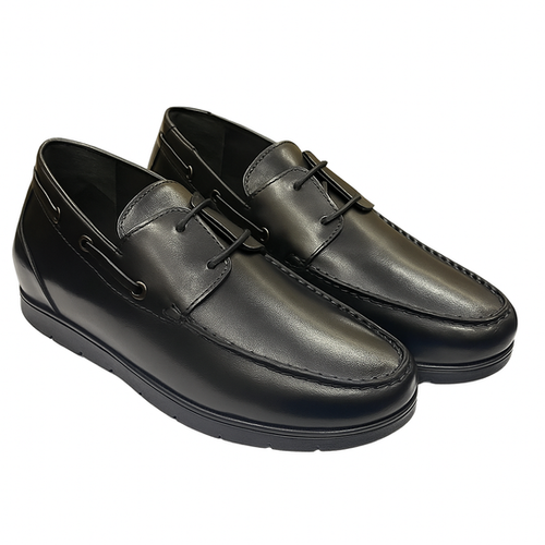 HEIGHTX Height Increasing Shoes Black Casual with 3 Inch Height Elevate