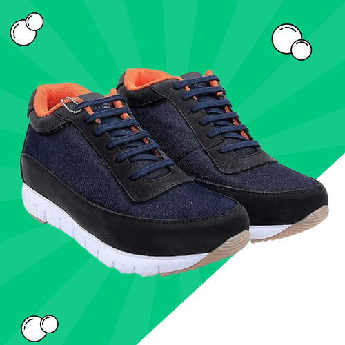 Revox Height Increasing Navy Sports Shoes with 3 Inch Total Height ...