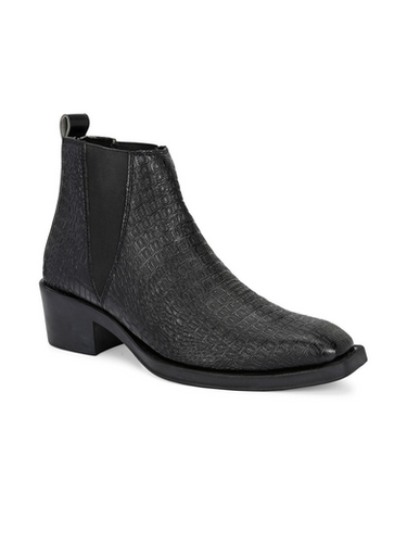 HEIGHTX Height Increasing Synthetic Leather Elevator Chelsea Boots with ...