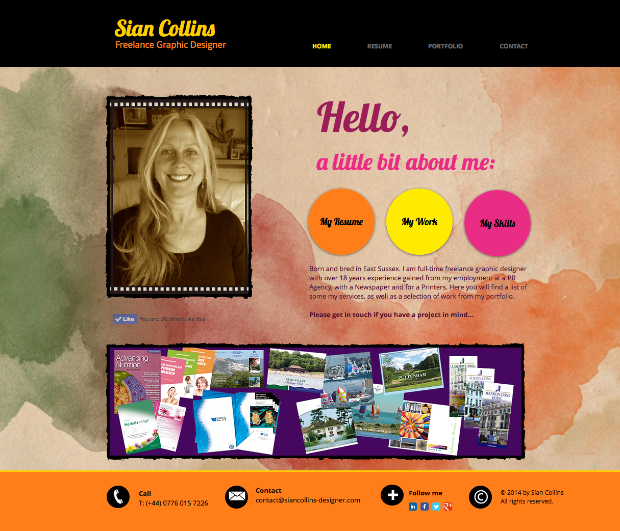Sian Collins Graphic Designer South East UK