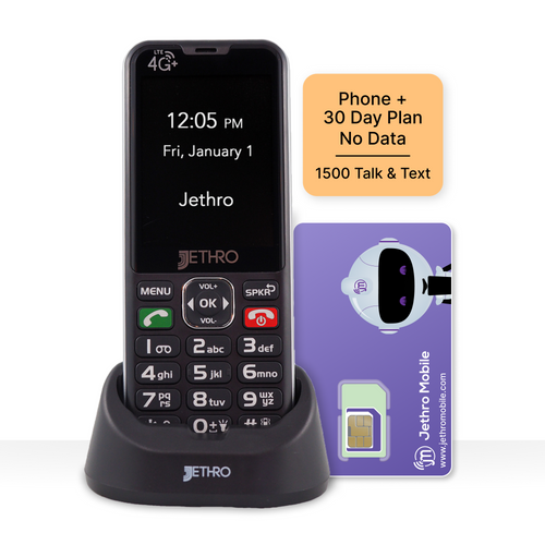 Jethro SC490 with 30 Days 1500 Minutes of Talk & 1500 Text Plan ...