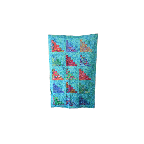 AQUA LOG CABIN | 316 Quilting Creatio