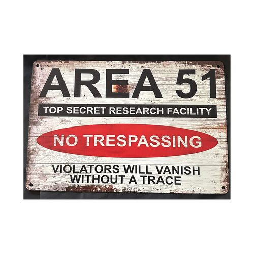 Area 51 Top Secret Sign | Alien Cowpoke