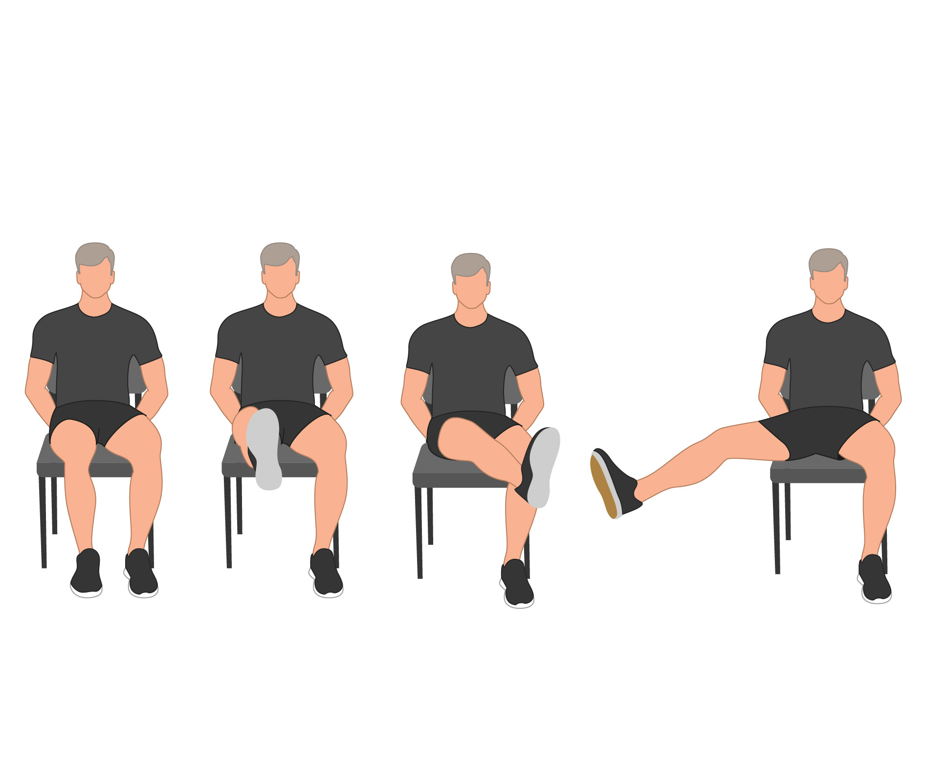 Seated Leg Extension with Abduction
