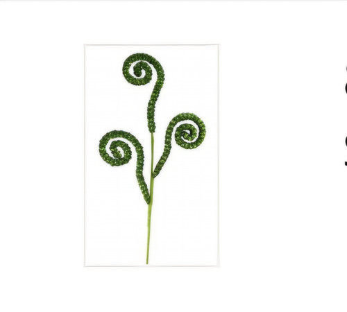 Green Sequin Spiral Curly Spray | Hohosholiday.com