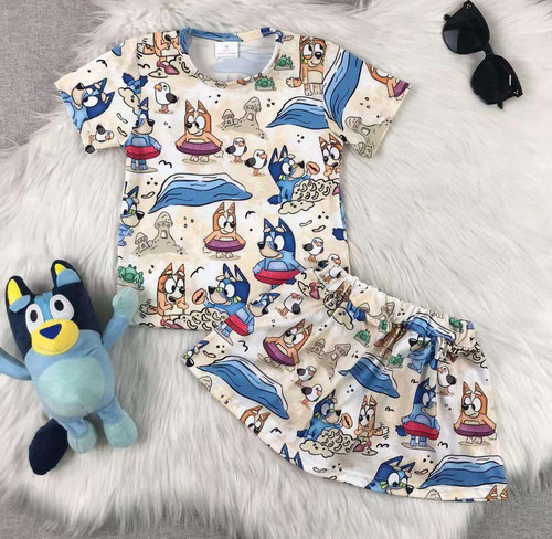 Bluey Print Top and Skort Set | Tilly S Boutique