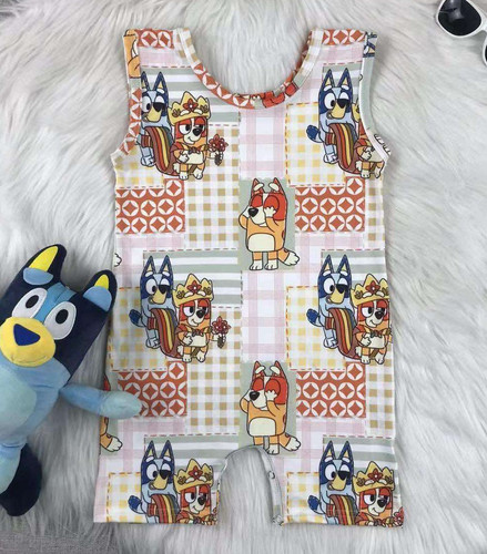 Bluey Print Bamboo Romper | Tilly S Boutique