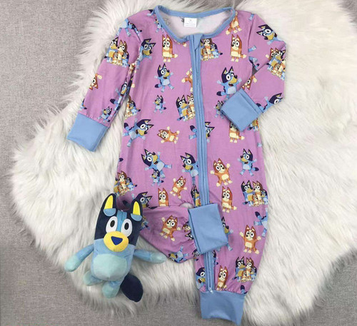 Bluey Print Bamboo Sleep Romper | Tilly S Boutique