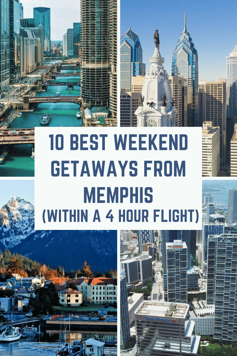 10 Best Weekend Getaways from Memphis (within a 4-hour flight)
