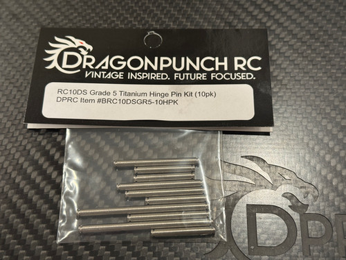 RC10DS Compatible Grade 5 Titanium Hinge Pin Set by DPRC | DragonPunch RC