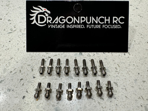 DPRC Losi XXX Compatible Titanium 4-40 Ball Stud Ki | DragonPunch RC
